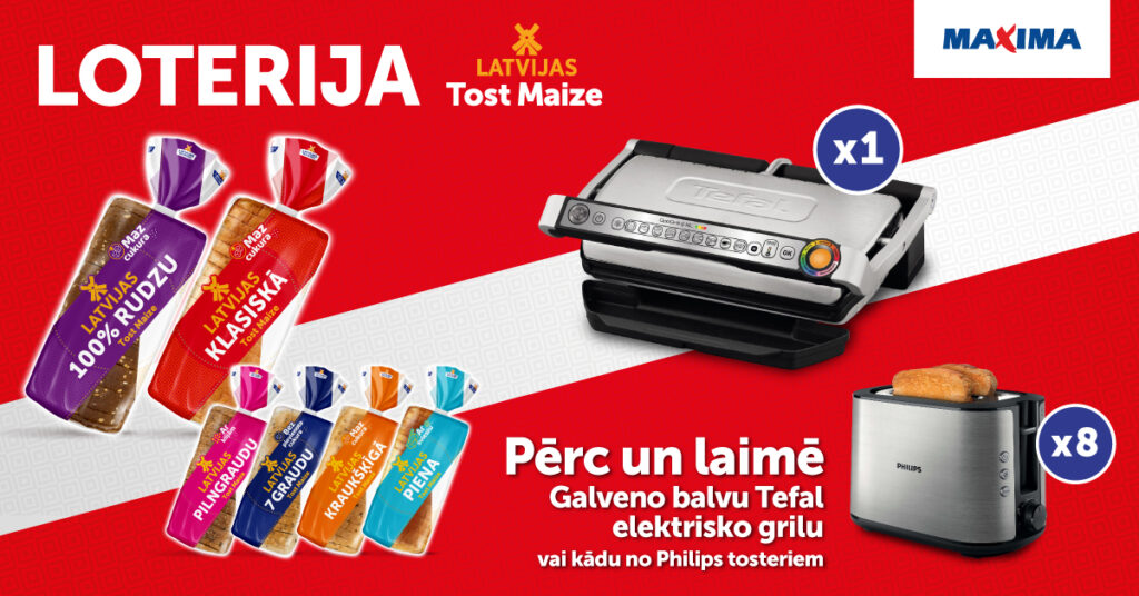 Tost Maizes loterija veikalos Maxima – Loterijas.lv