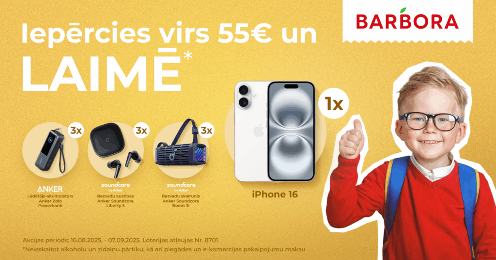 Iepērcies BARBORA.LV un laimē! – Loterijas.lv
